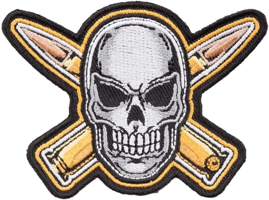 Skull & Cross-Bullets Patch, Ammunition Patches - Walmart.com