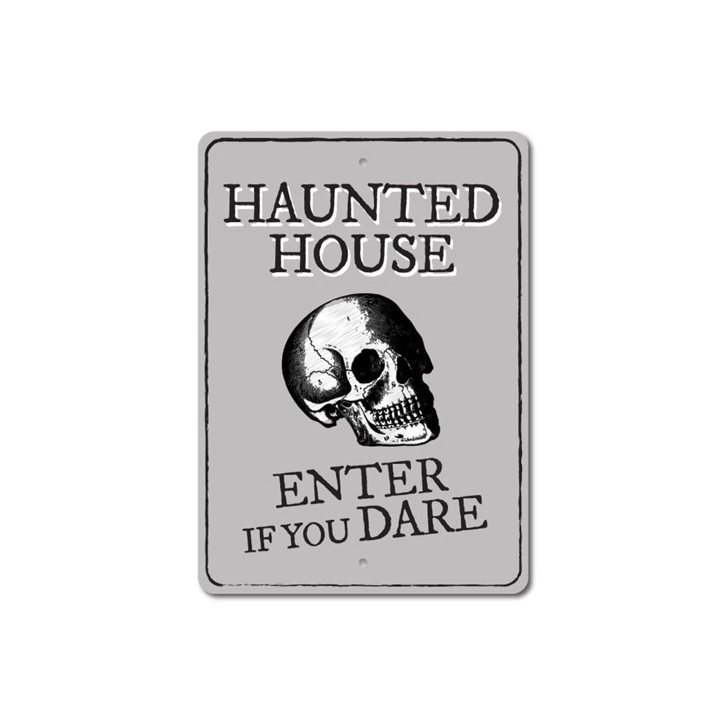 Skull Decor, Skull Sign, Skull House Sign, Haunted House Sign, Haunted ...