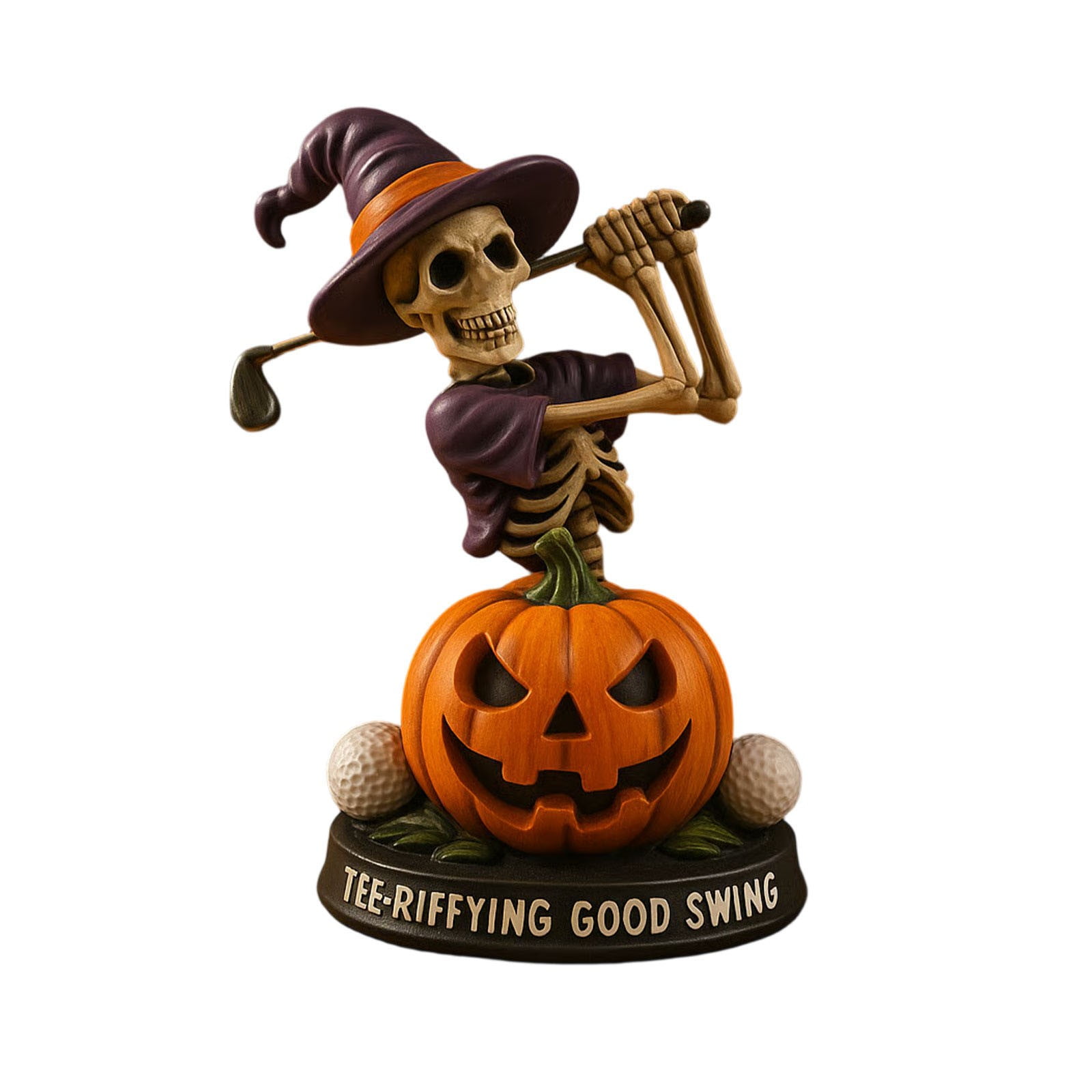Skull Decoration,Golf Skeleton Statue Golf Skeleton Statue,Halloween ...
