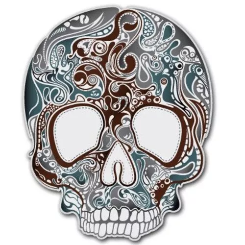 Skull Design Car Sticker Phone Decal Water Bottle Stickers Car Decals ...