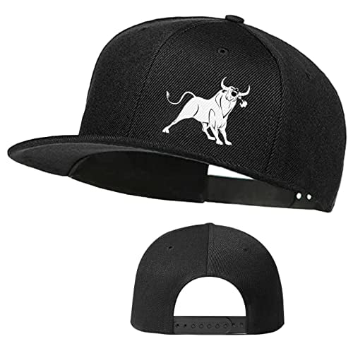 Skull Finger Flat Bill Hats for Men Black Mens Snapback Hat Baseball ...