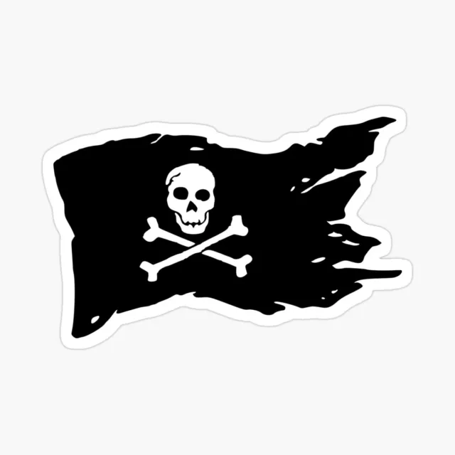 Skull Flag Sticker For Car, Truck Phone Decal Water Bottle Stickers Car ...