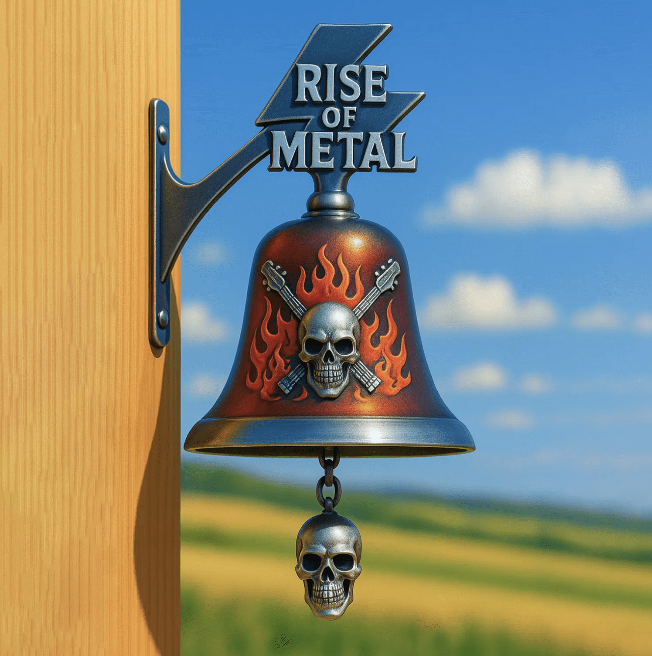 Skull & Flames Heavy Metal Door Bell - Walmart.com