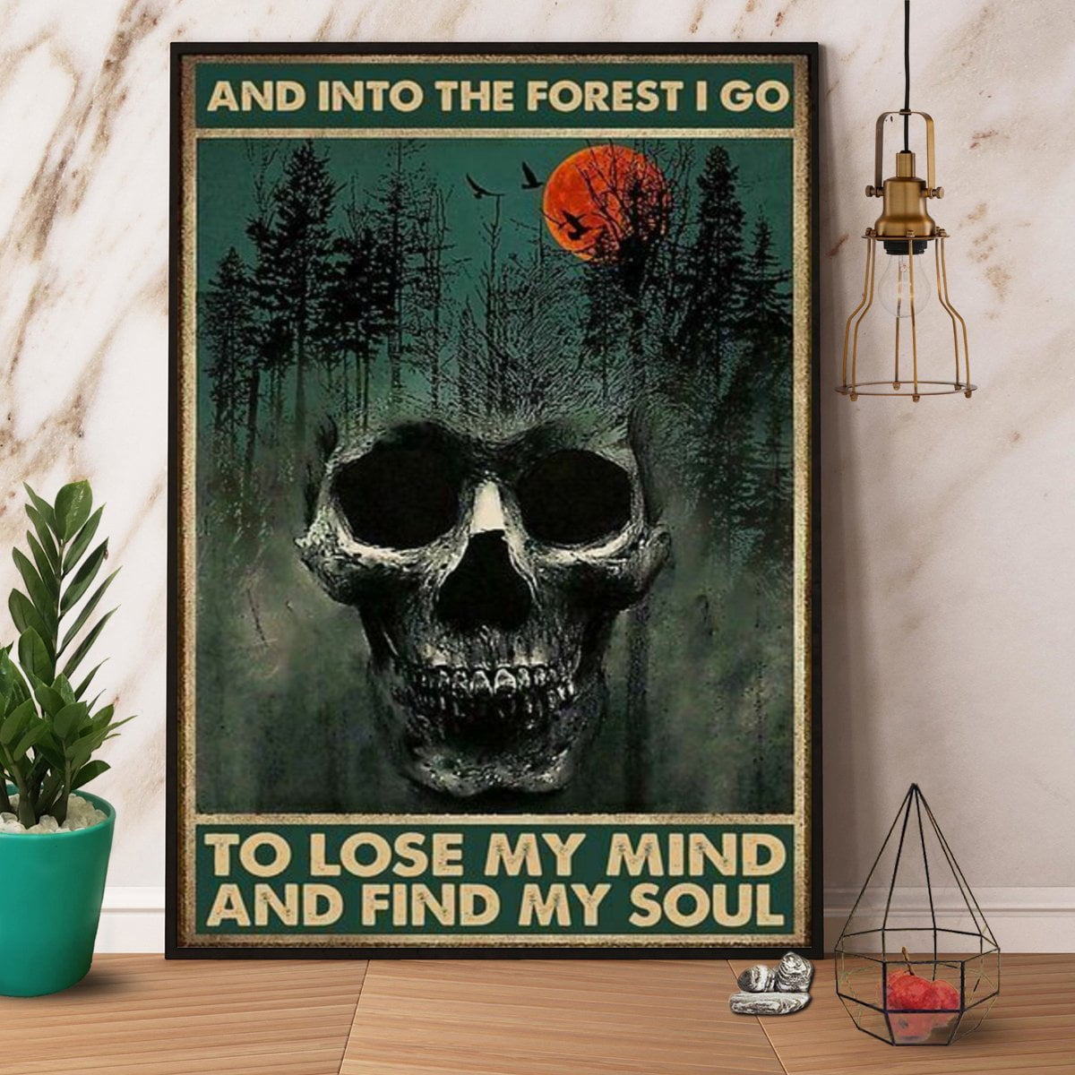 Skull Forest And Into The Forest I Go To Lose My Mind Paper Poster No ...
