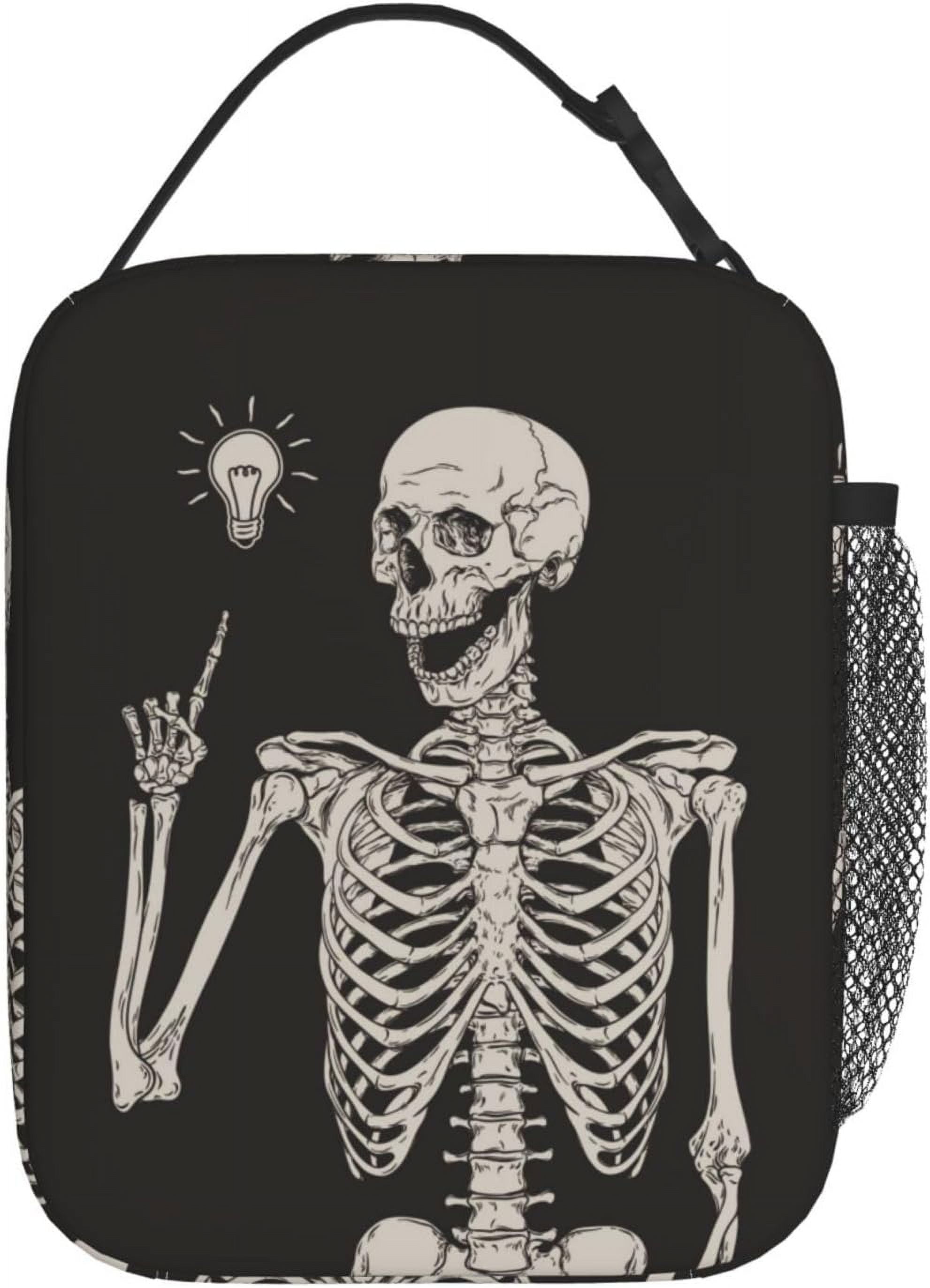 Skull Funny Human Skeleton Has An Idea Gothic Halloween Terror Rock ...