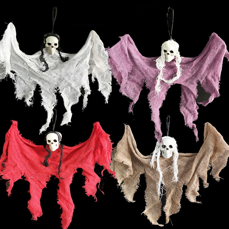 Skull Ghost Halloween Decorations Haunted House Horror Charm Hanging ...