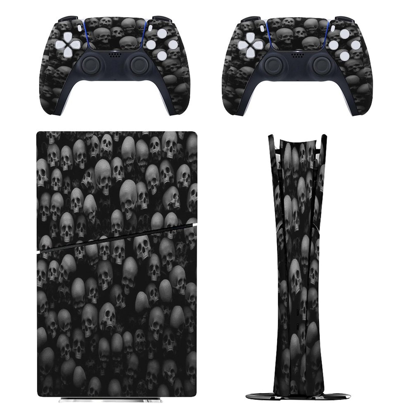 Skull Goth Skull Art PS5/PS5 Pro/PS5 Slim Digital Disc Skin Sticker For ...