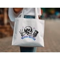 Skull Hand Gesture Art Tote, Never Better Text, Coffee Cup Design ...