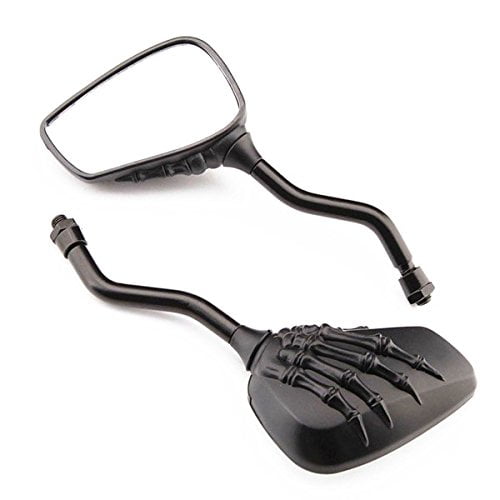 Skull Hand Skeleton Mini Side Rearview Mirror Motorcycle Street Naked ...
