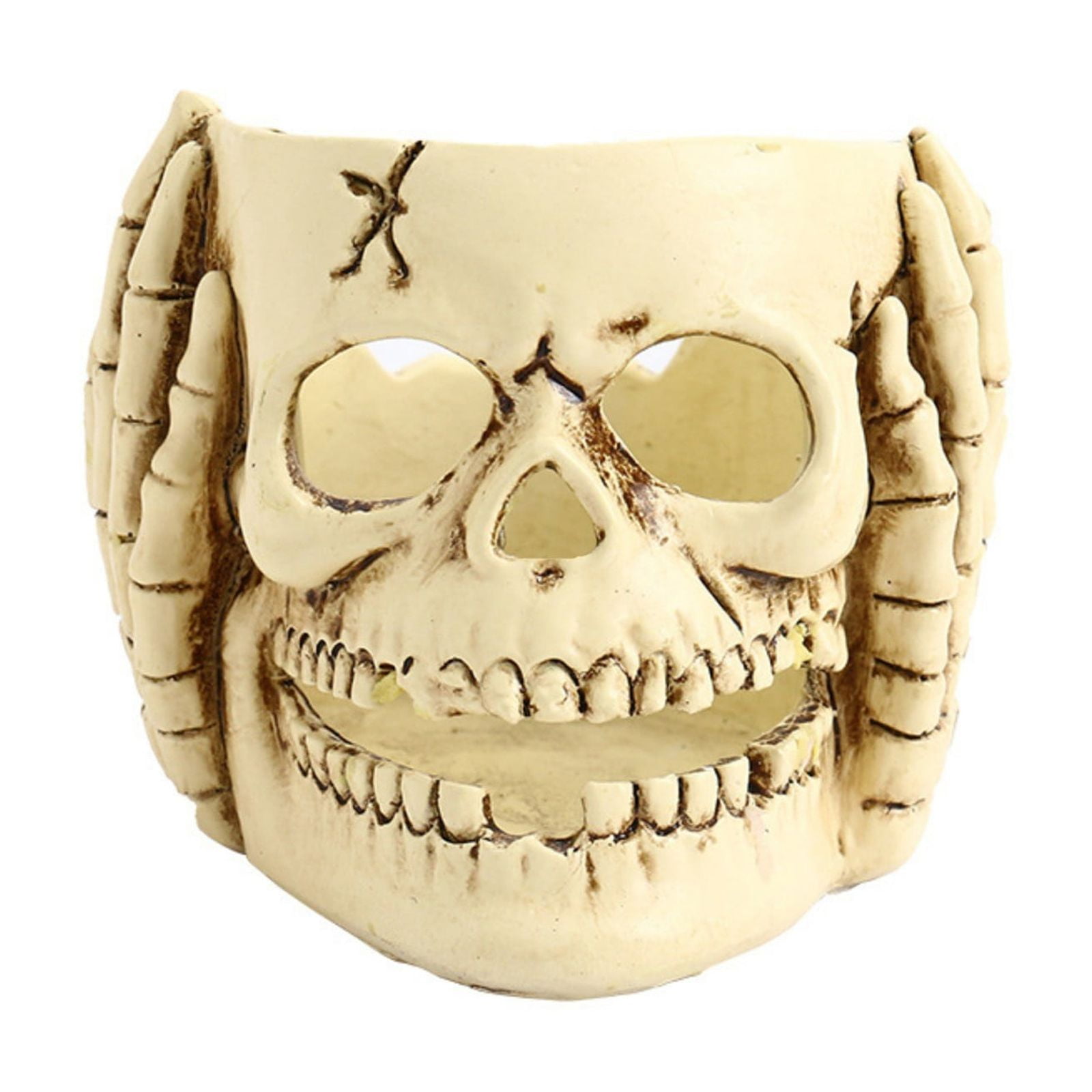 Skull Head Candlestick Holder for Home Party Desktop Gothic Decor ...