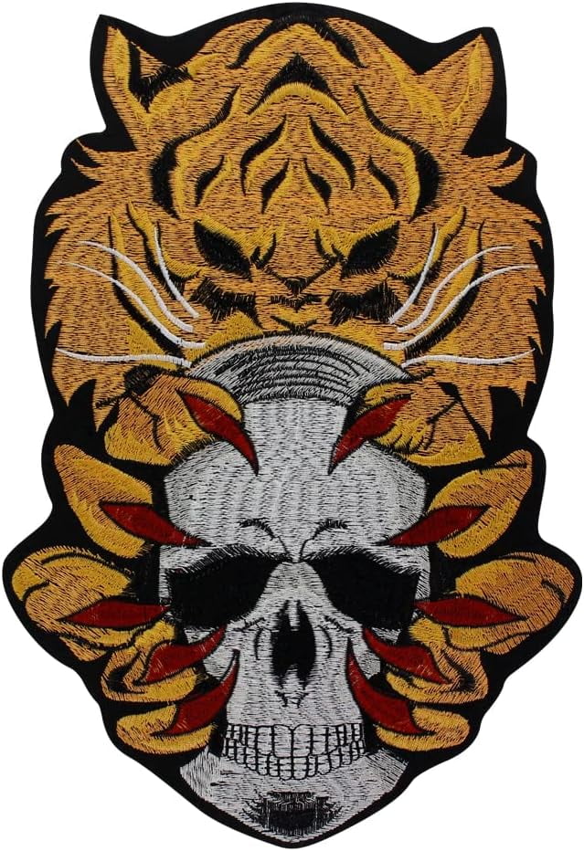 Skull Iron on Patches Personalized Embroidered Patch for Jacket Racing ...