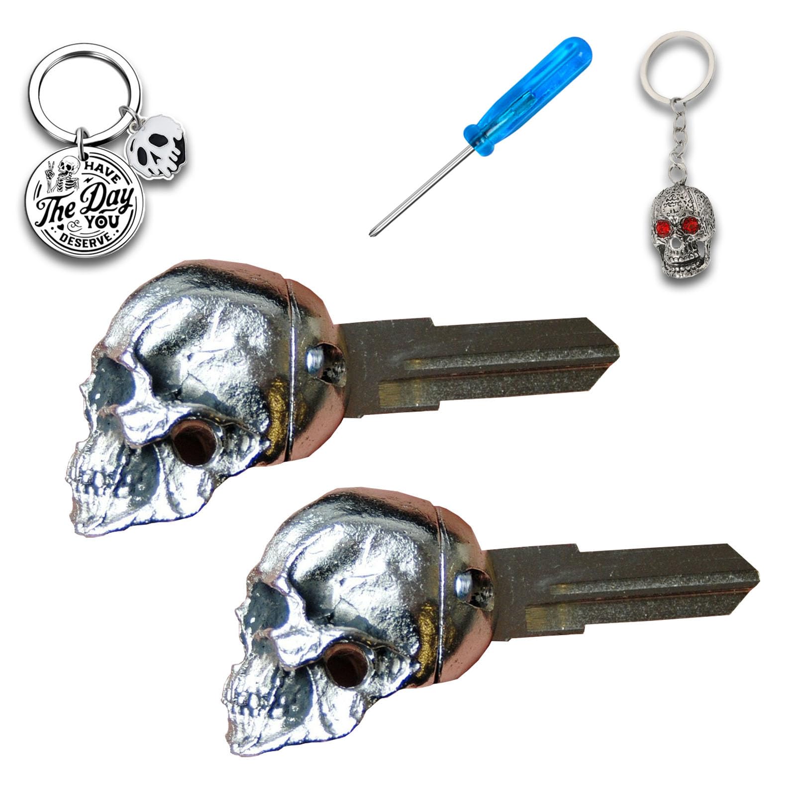 Skull Key Cover, Metal Demon Universal Modified Key, Ldeal Choice for ...