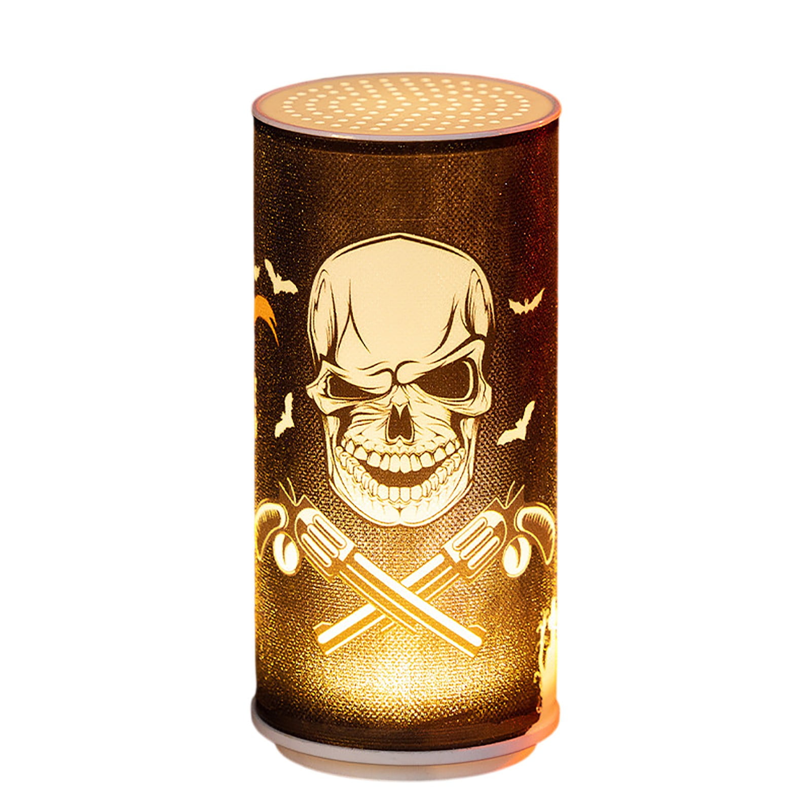 Skull LED Flameless Candle with Remote - Halloween LED Candle for ...