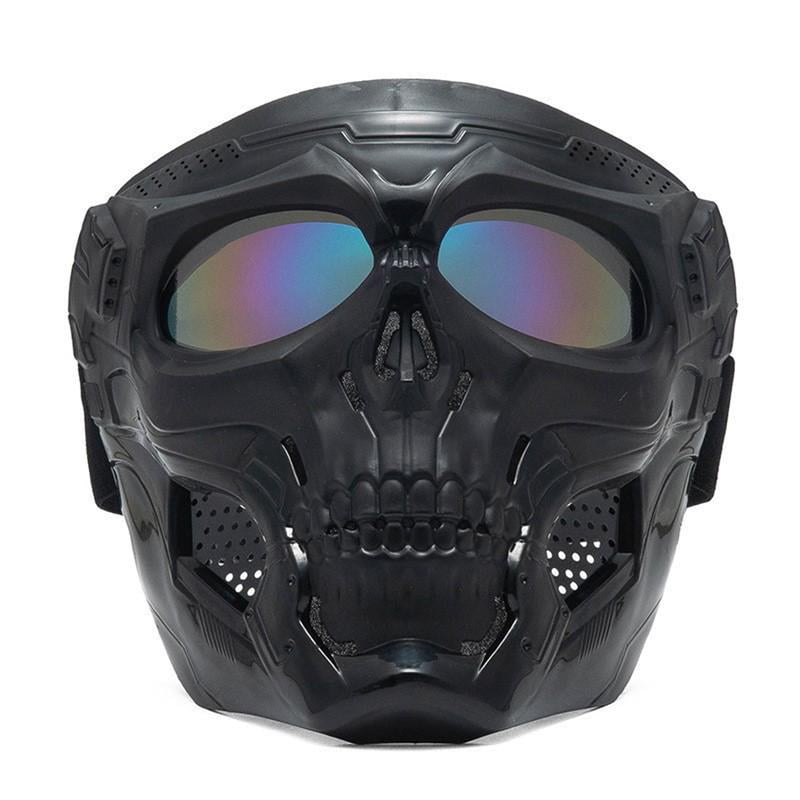 Skull Mask Halloween Gift, Tactical Full Face Protection Outdoor Riding ...