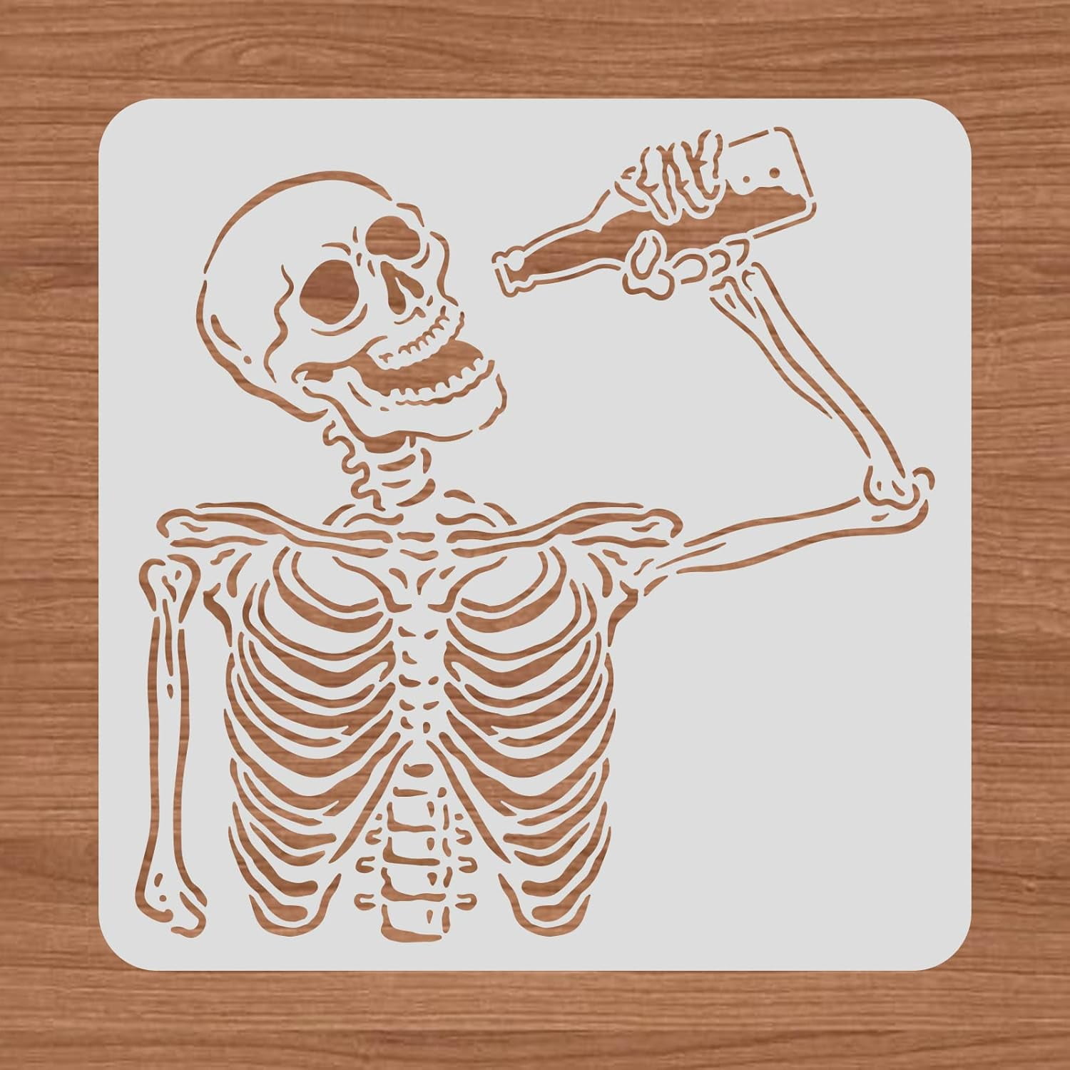 Skull Pattern Drawing Painting Stencils 12x12" Beer Festival Themed ...