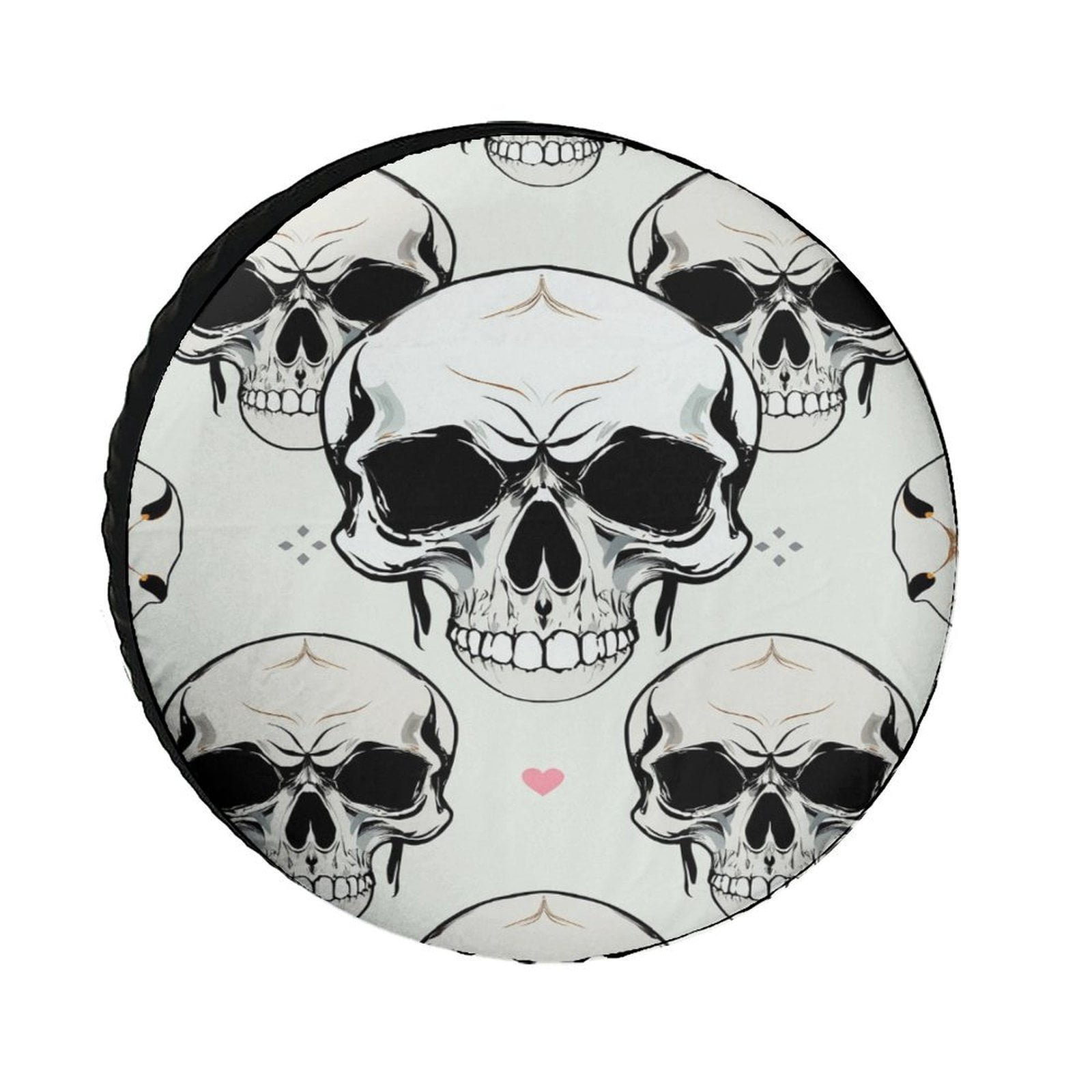 Skull Pattern Seamless Repeat Design Spare Tire Cover Weatherproof ...