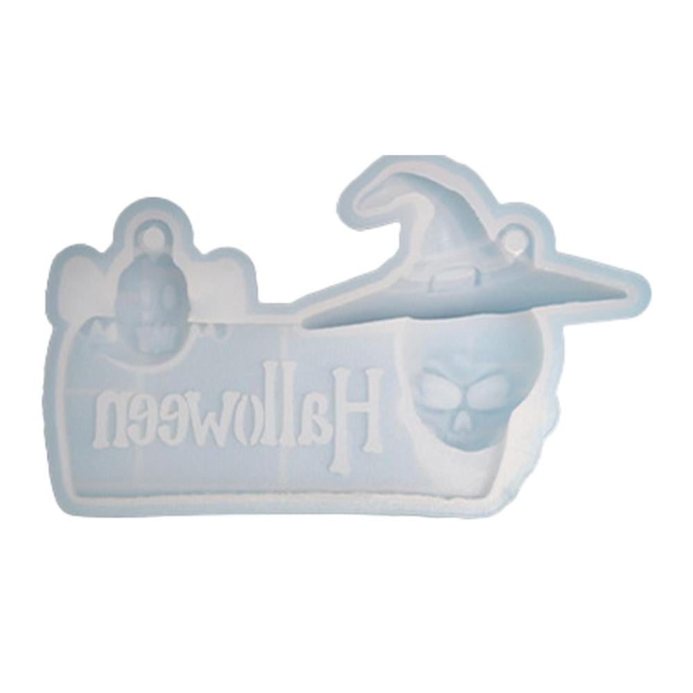 Skull Pendant Mold | DIY Halloween Skull Ghost Sign Decoration Silicone ...