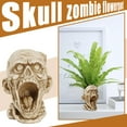 Skull Planter, Halloween Decorations Indoor Plant Pots, Planters for ...