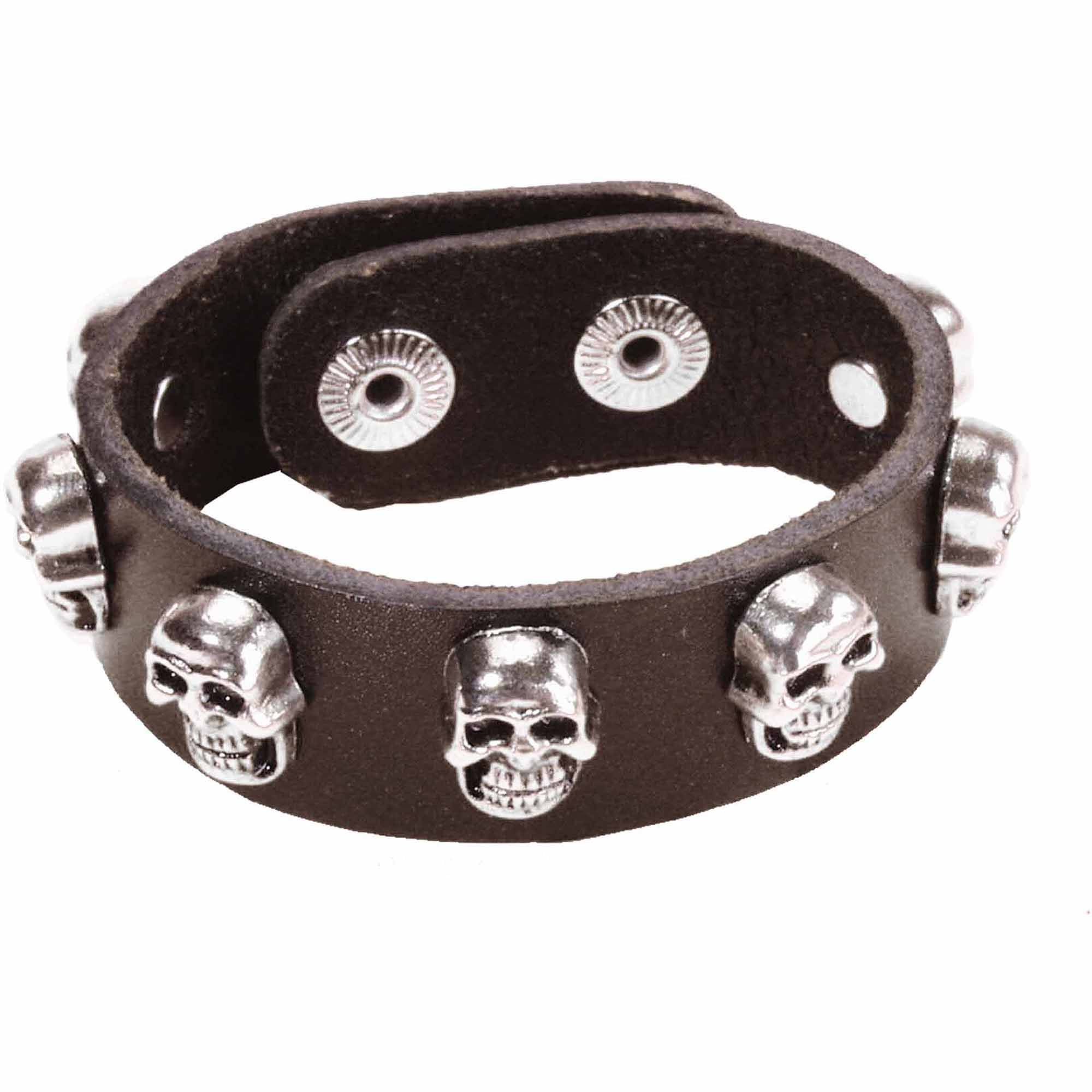 Skull Punk Bracelet Adult Halloween Accessory - Walmart.com