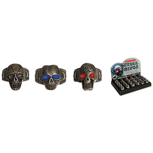 Skull Ring with Flashing Eyes Halloween Accessory - Walmart.com