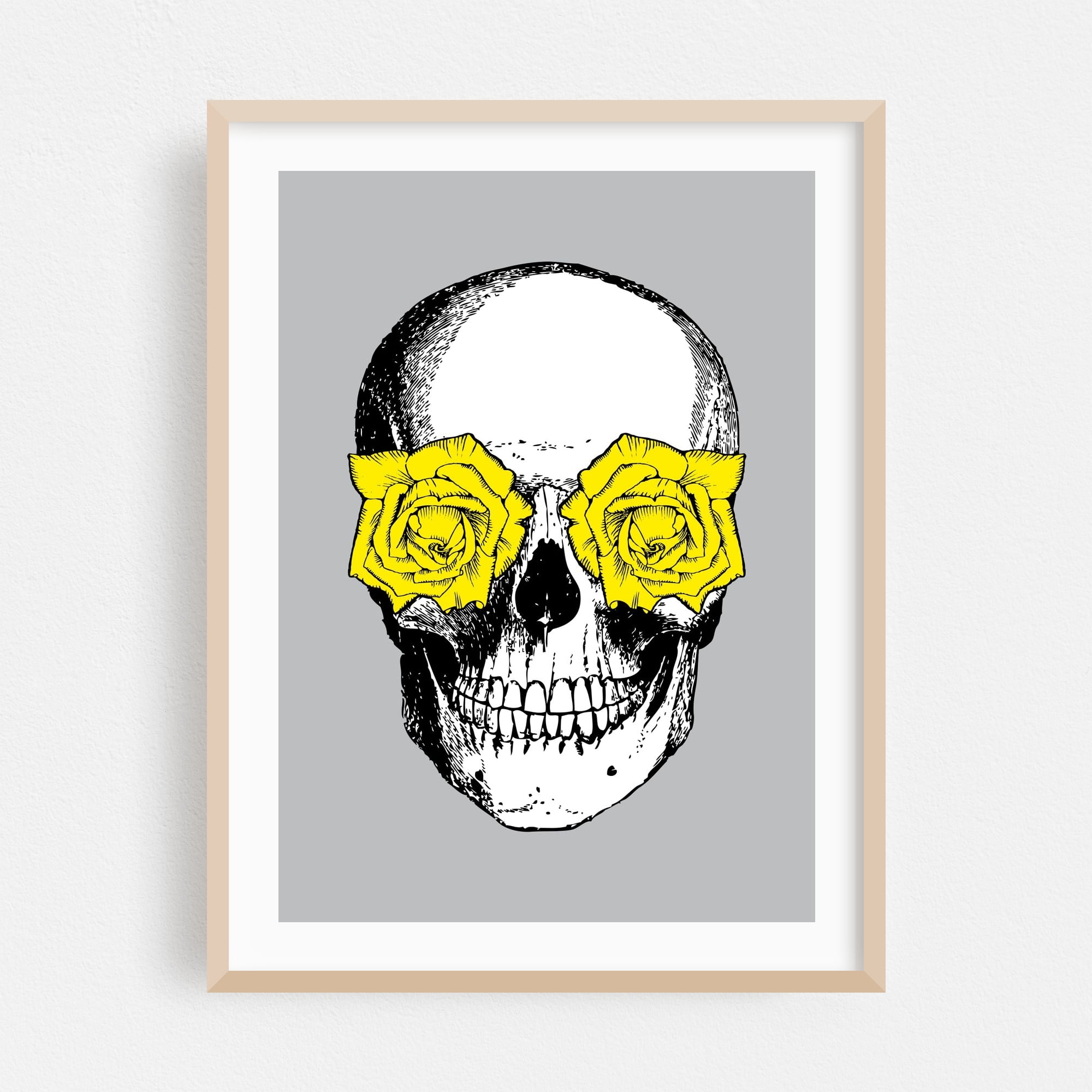 Skull and Roses | Skull and Flowers | Skulls and Skeletons | Vintage ...