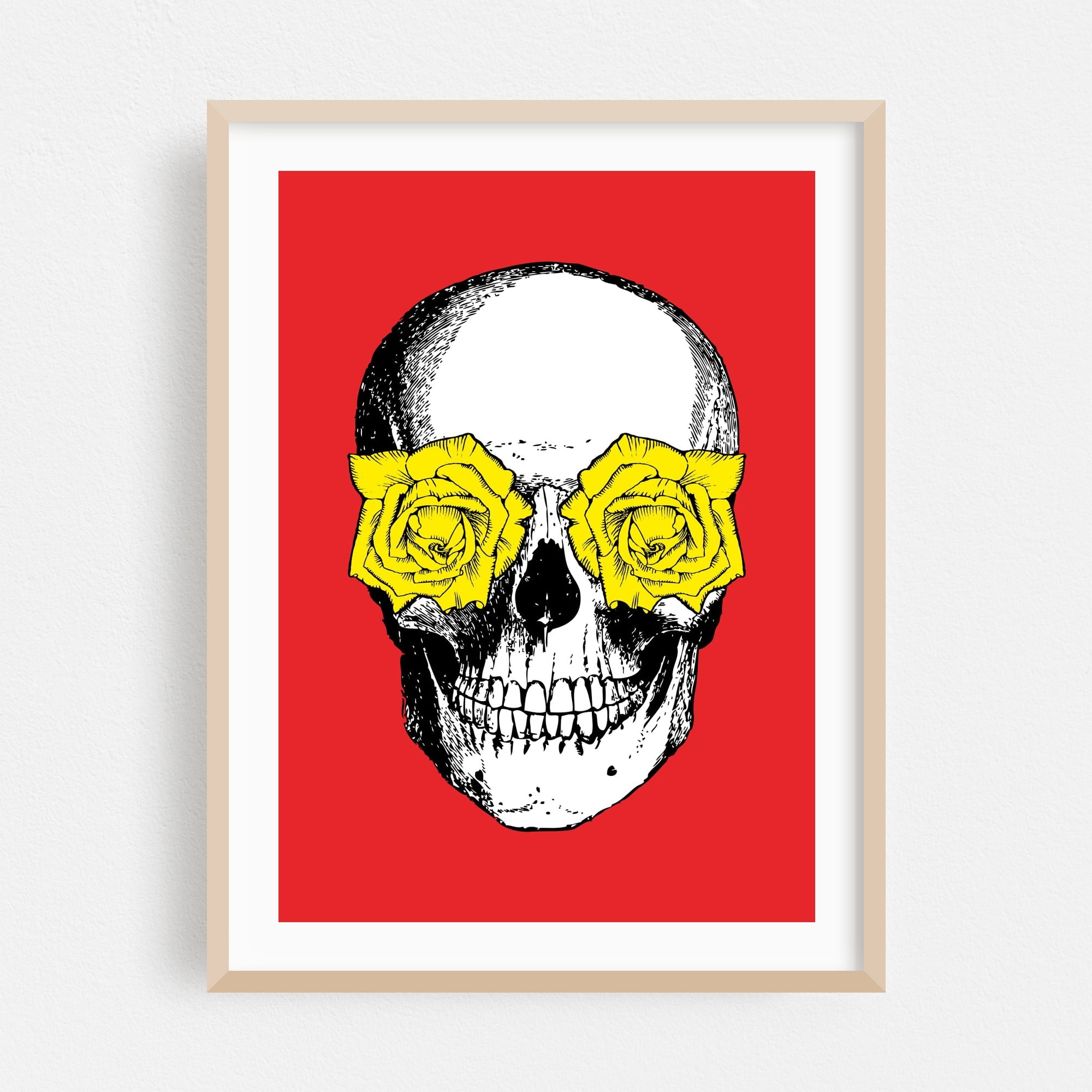 Skull and Roses | Skull and Flowers | Skulls and Skeletons | Vintage ...