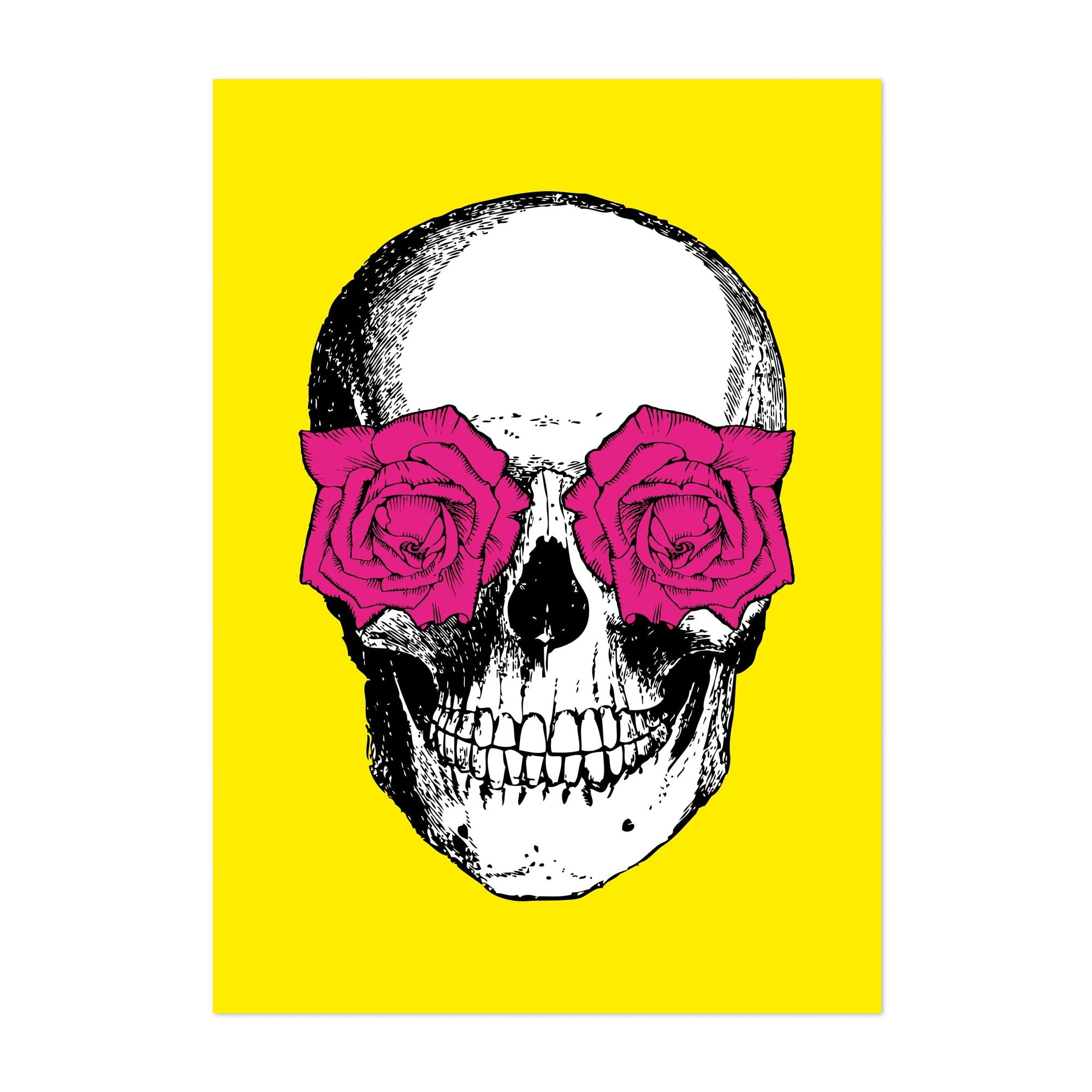 Skull and Roses | Skull and Flowers | Skulls and Skeletons | Vintage ...