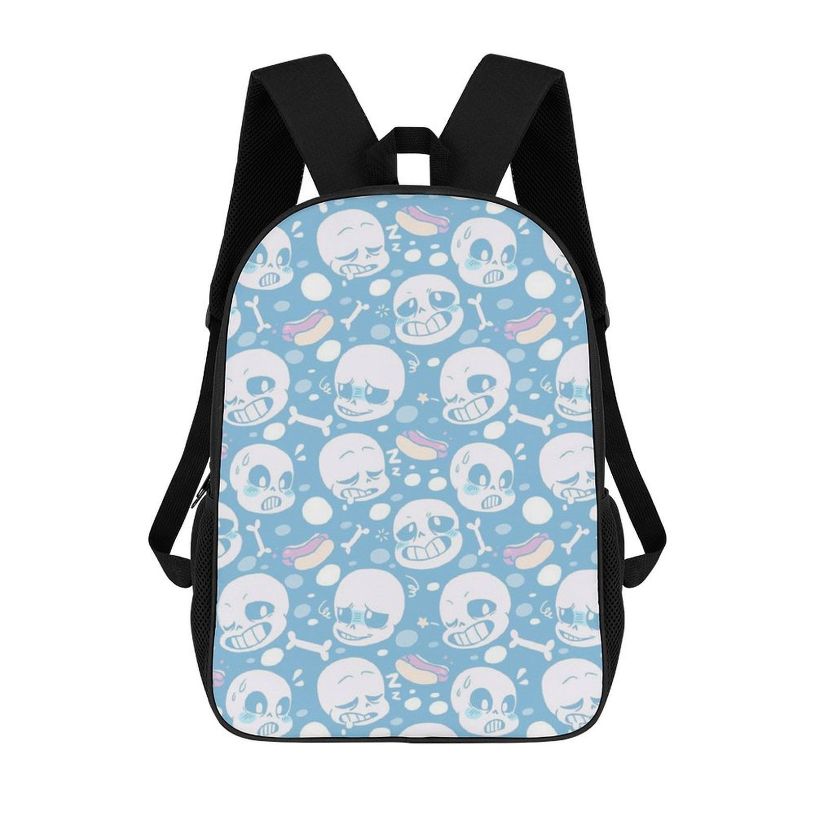 Skull Sans Undertale Backpack School Bag Casual Daypack Satchel Bookbag ...