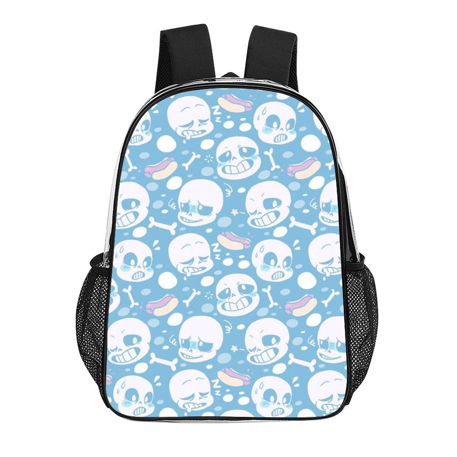 Skull Sans Undertale Clear Backpack Large Capacity Daypack Clear ...
