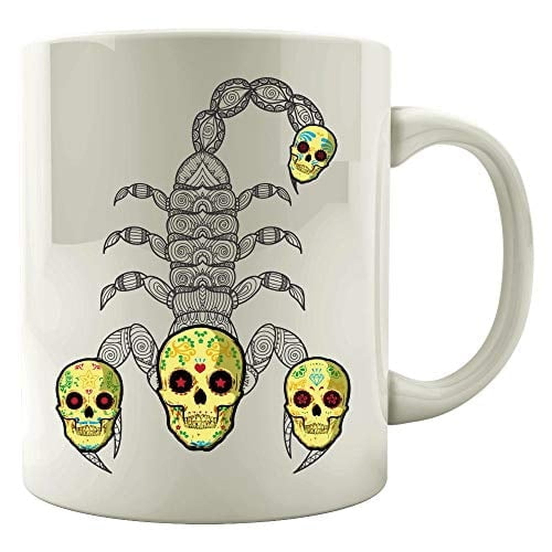 Skull & Scorpion Mug - Funny Poisonous Venom Design for Unique ...