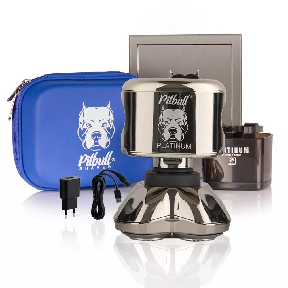Skull Shaver Pitbull Platinum Pro Head Shaver for Men Wet/Dry Bonus CR3 ...