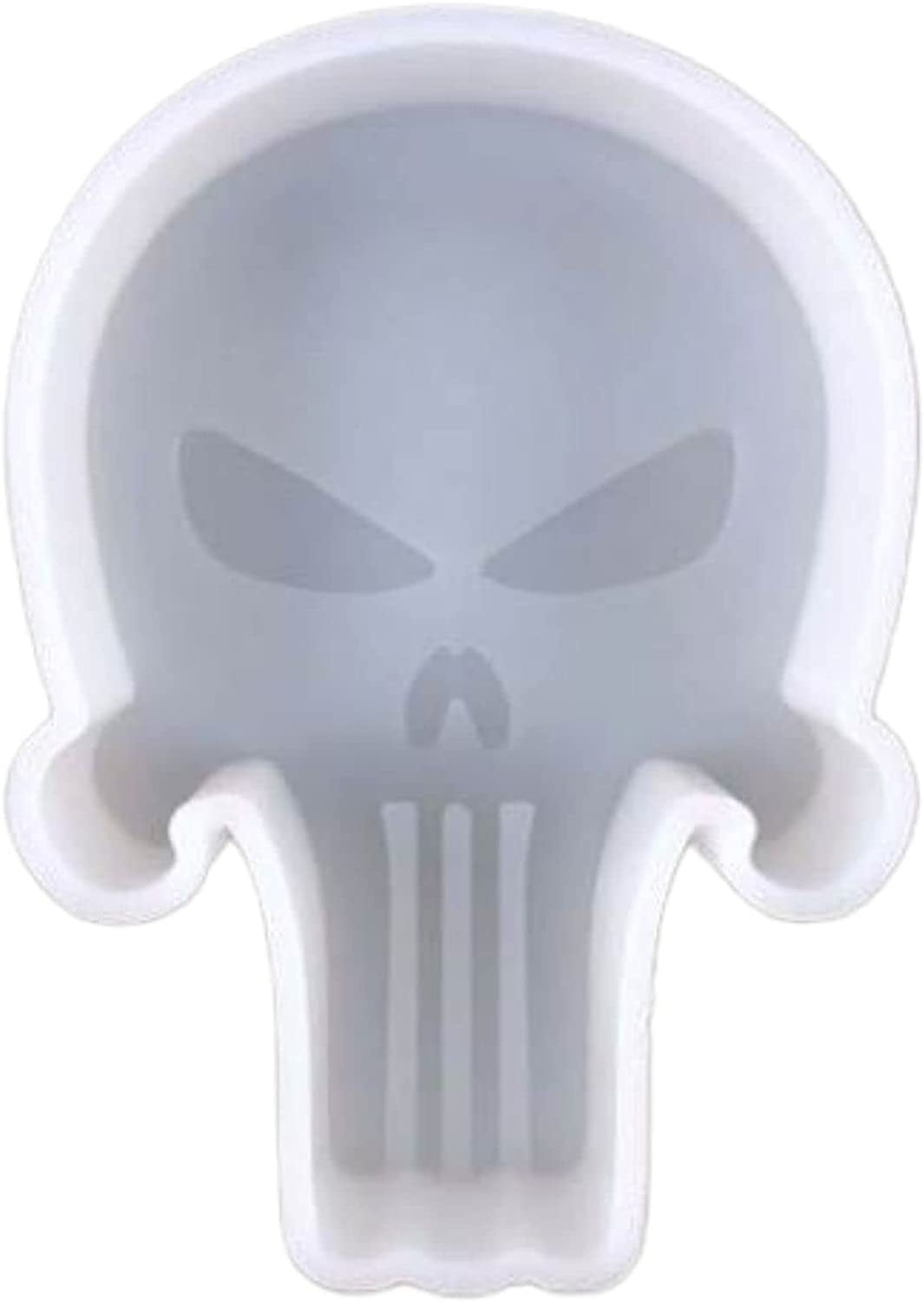 Skull Silicone Mold Size 3.5" Wide x 5" Long x 1" Deep Small Punisher ...