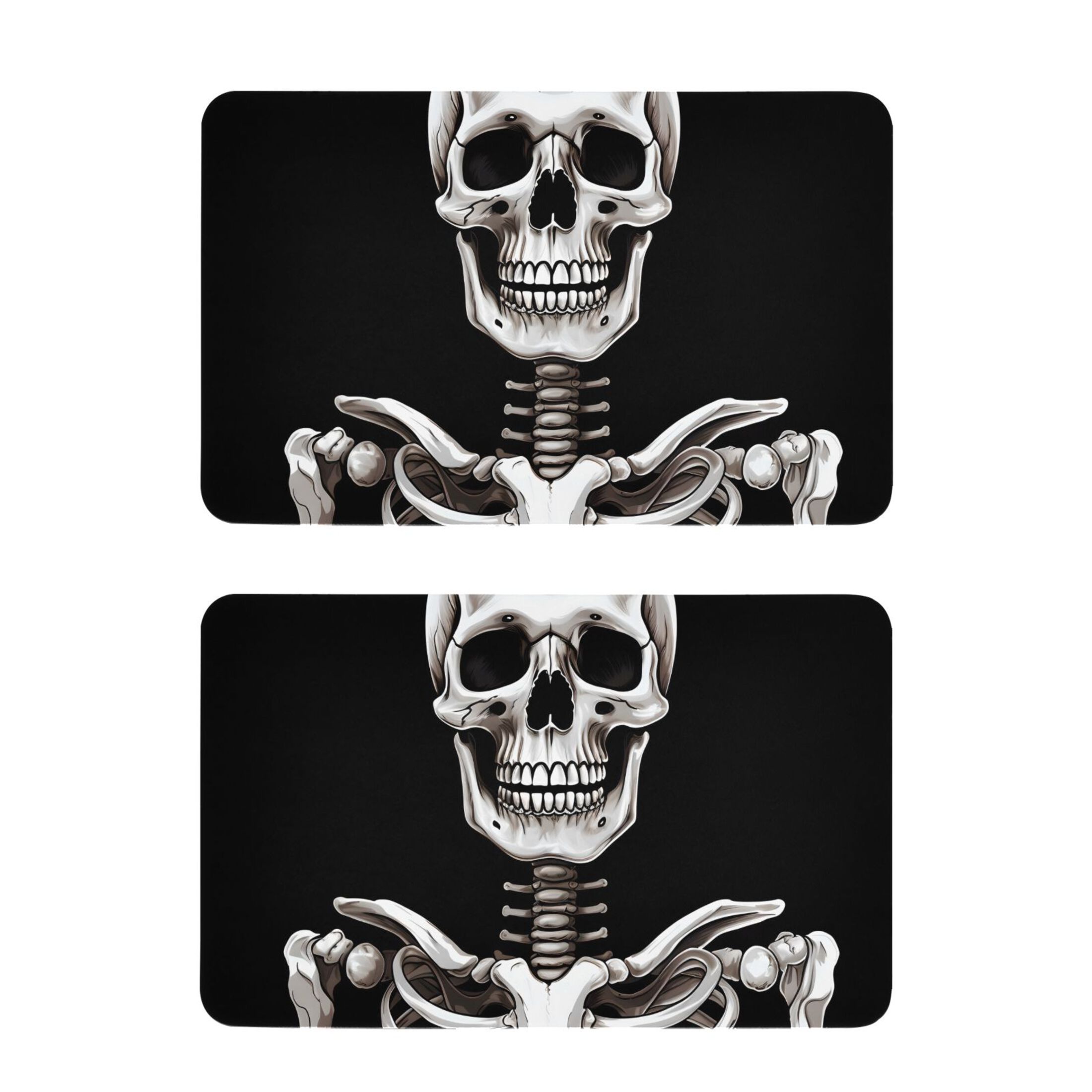 Skull Skeleton Halloween Fridge Magnetic Sticker Refrigerator Magnets ...
