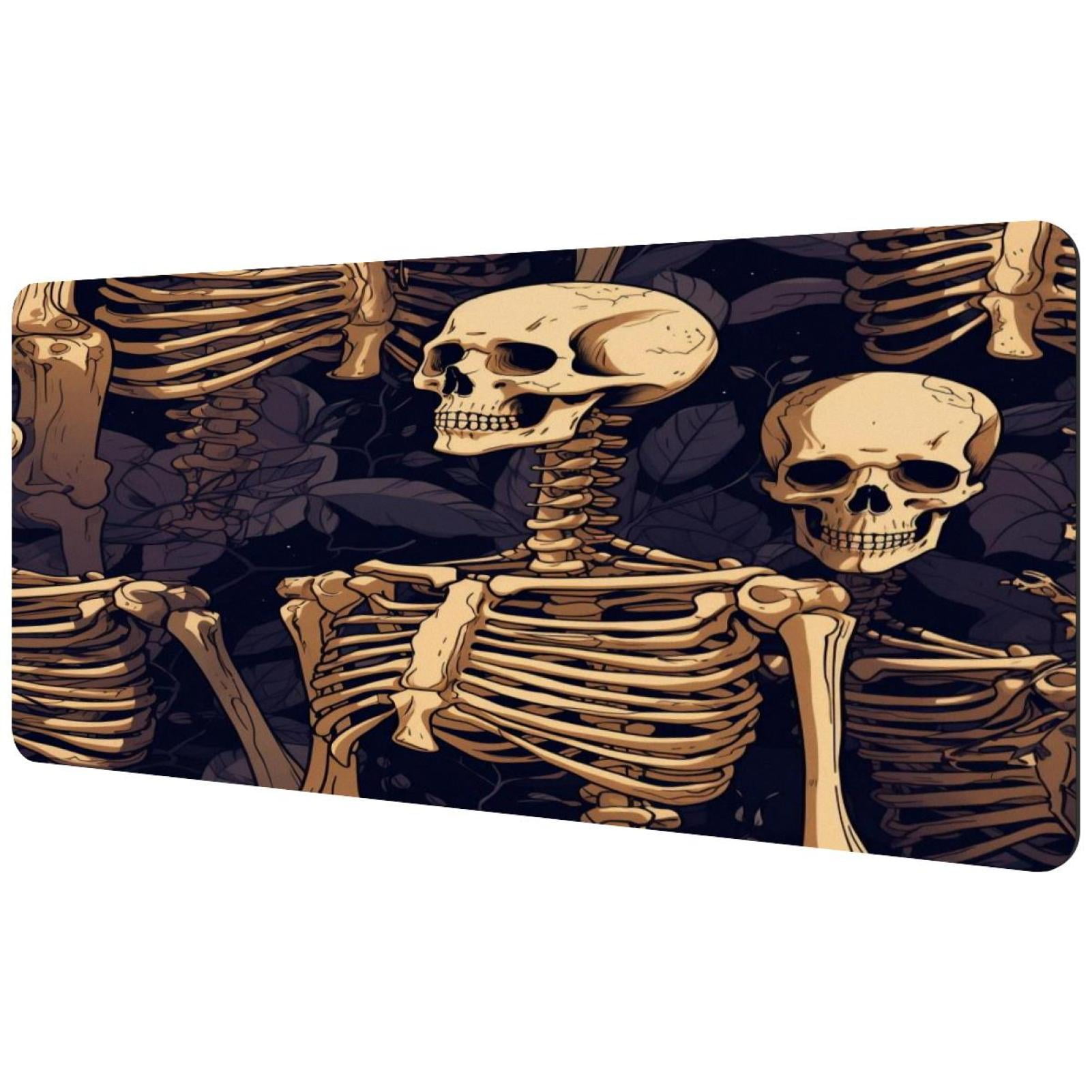 Skull Skeleton Mouse Pad, Large Mousepad for Office Home Laptop, Non ...