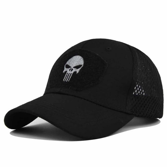 Skull Skeleton Punisher Embroidered Military Men Women's Baseball Hat ...