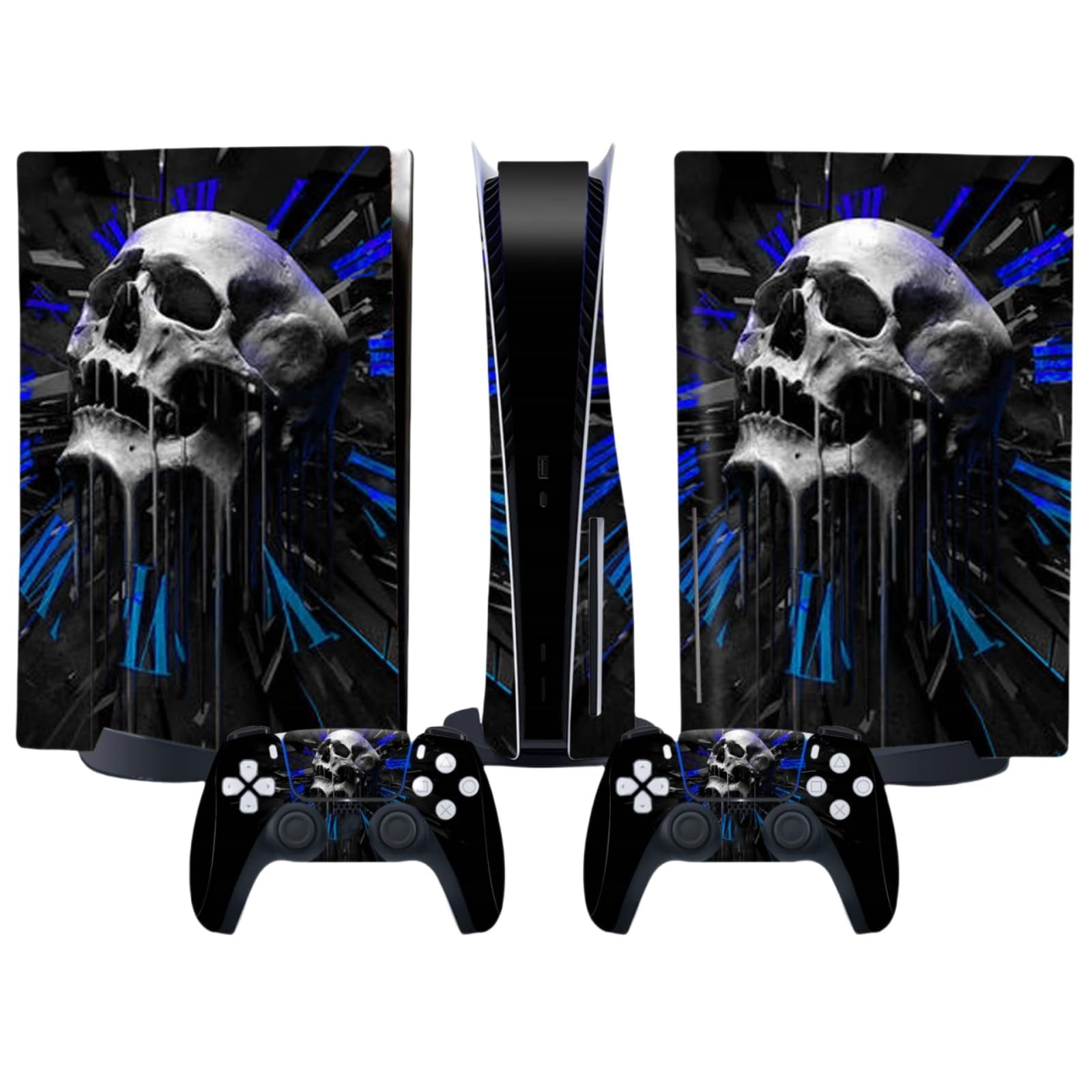 Skull Skin Compatible with P-s5 Console Controller, Vinyl Decal Sticker ...