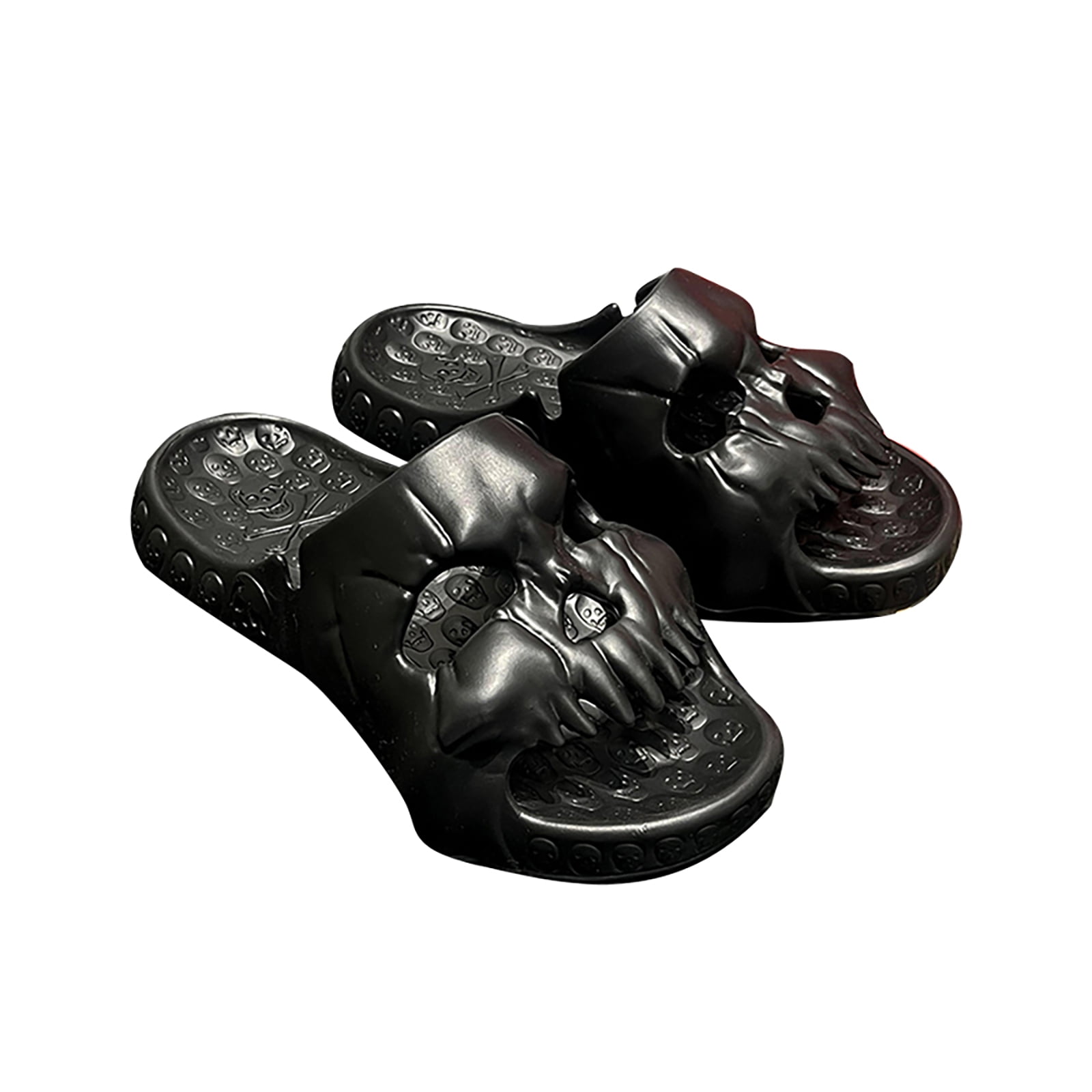Skull Slide Sandals for Women Men Anti-Slip Cushioned Slippers EVA ...