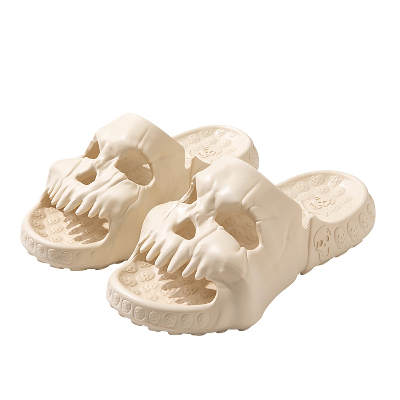 Skull Slide Sandals for Women Men Anti-Slip Cushioned Slippers EVA ...