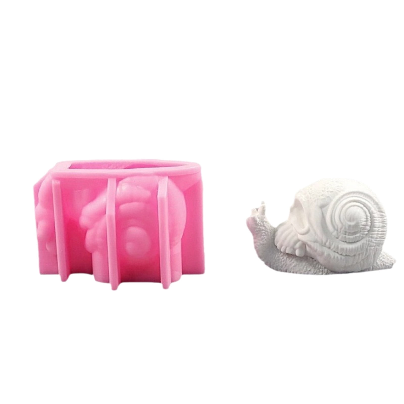 Skull Snail Statue Silicone Molds for Home Decorations, Epoxy Resin ...