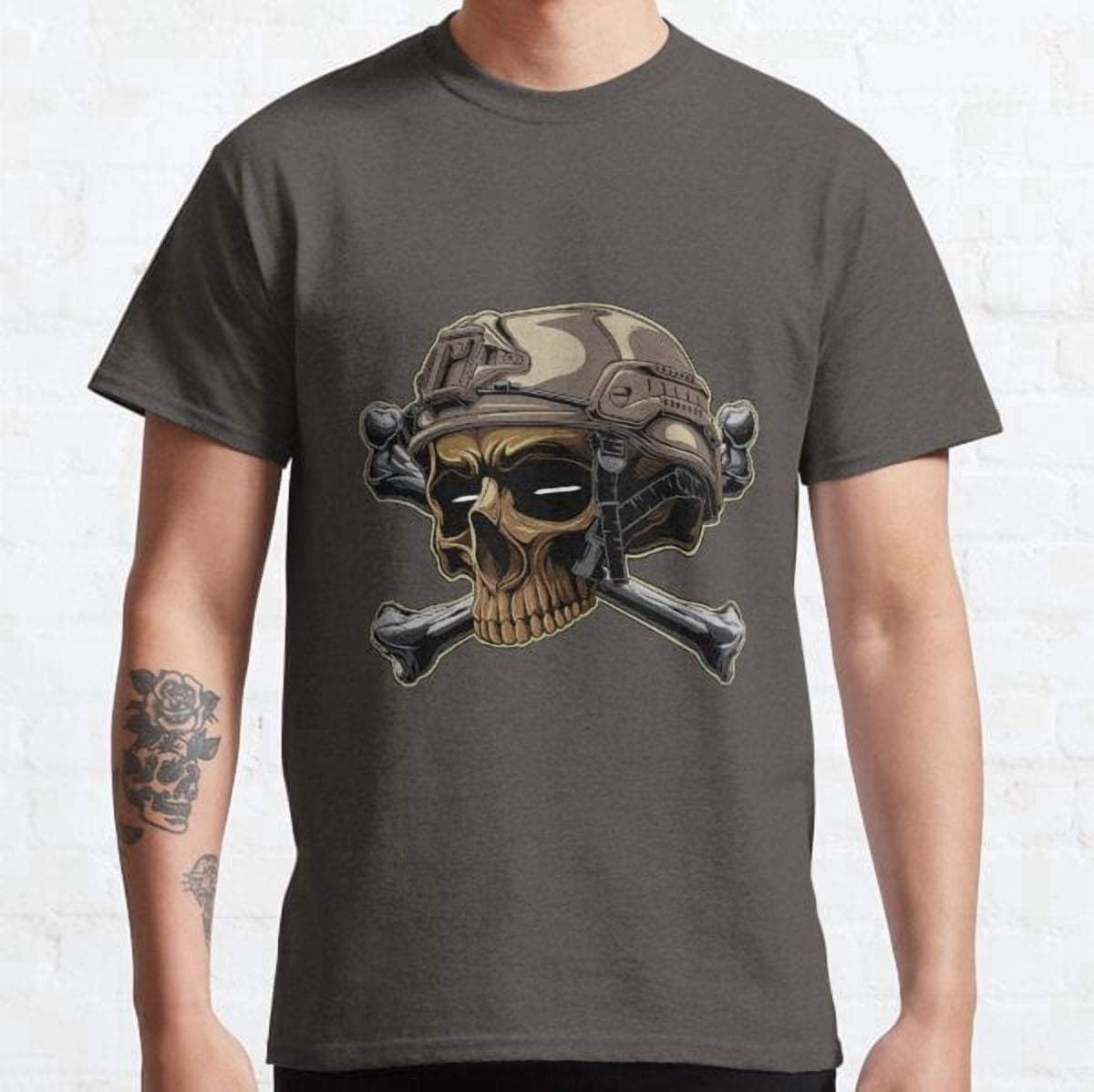 Skull Soldier Classic T-shirt - Walmart.com