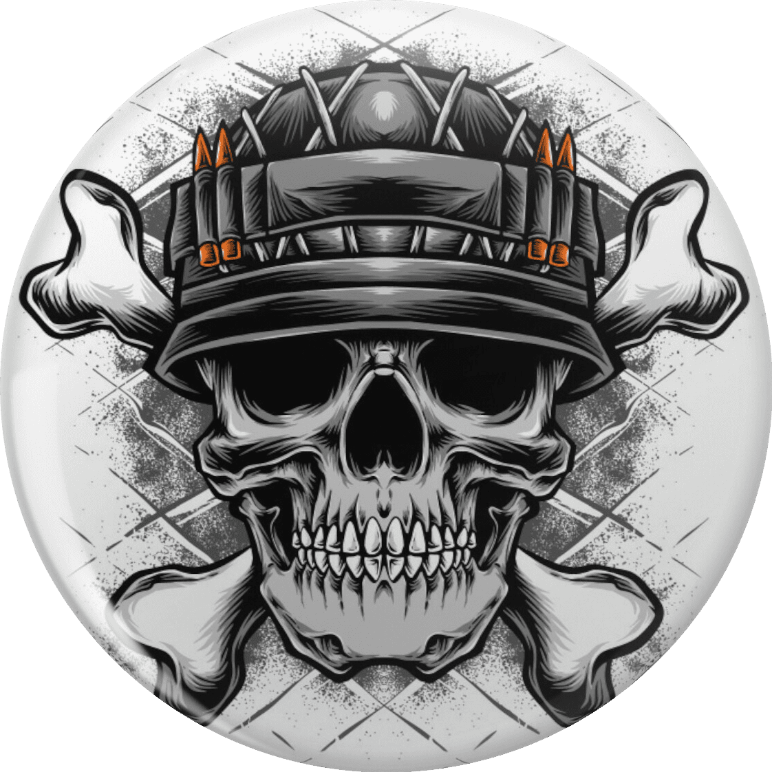 Skull Soldier Pin Lapel Pin Brooch Steel Pins Badge 0.75" - Walmart.com