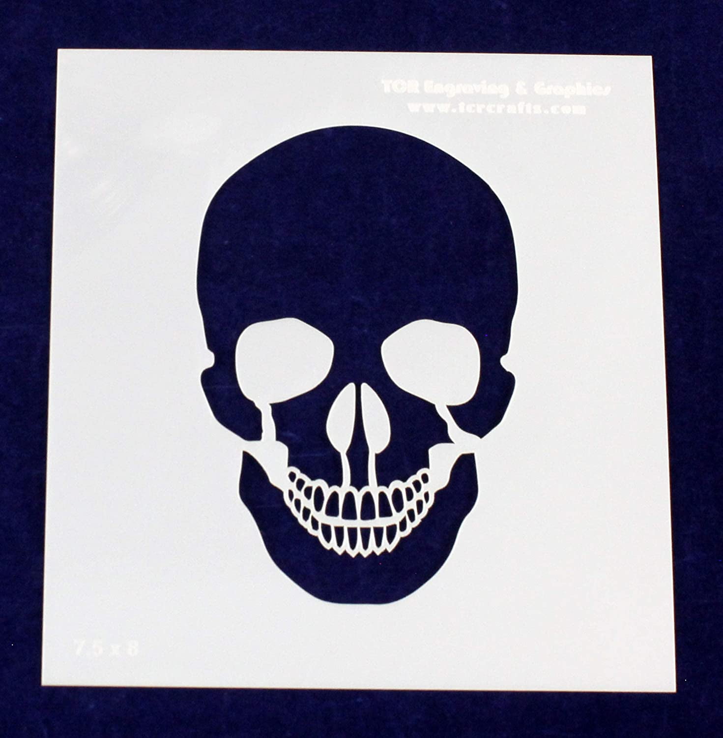 Skull Stencil 14 Mil 7.5 X 8 Inches Painting/Crafts/Templates - Walmart.com