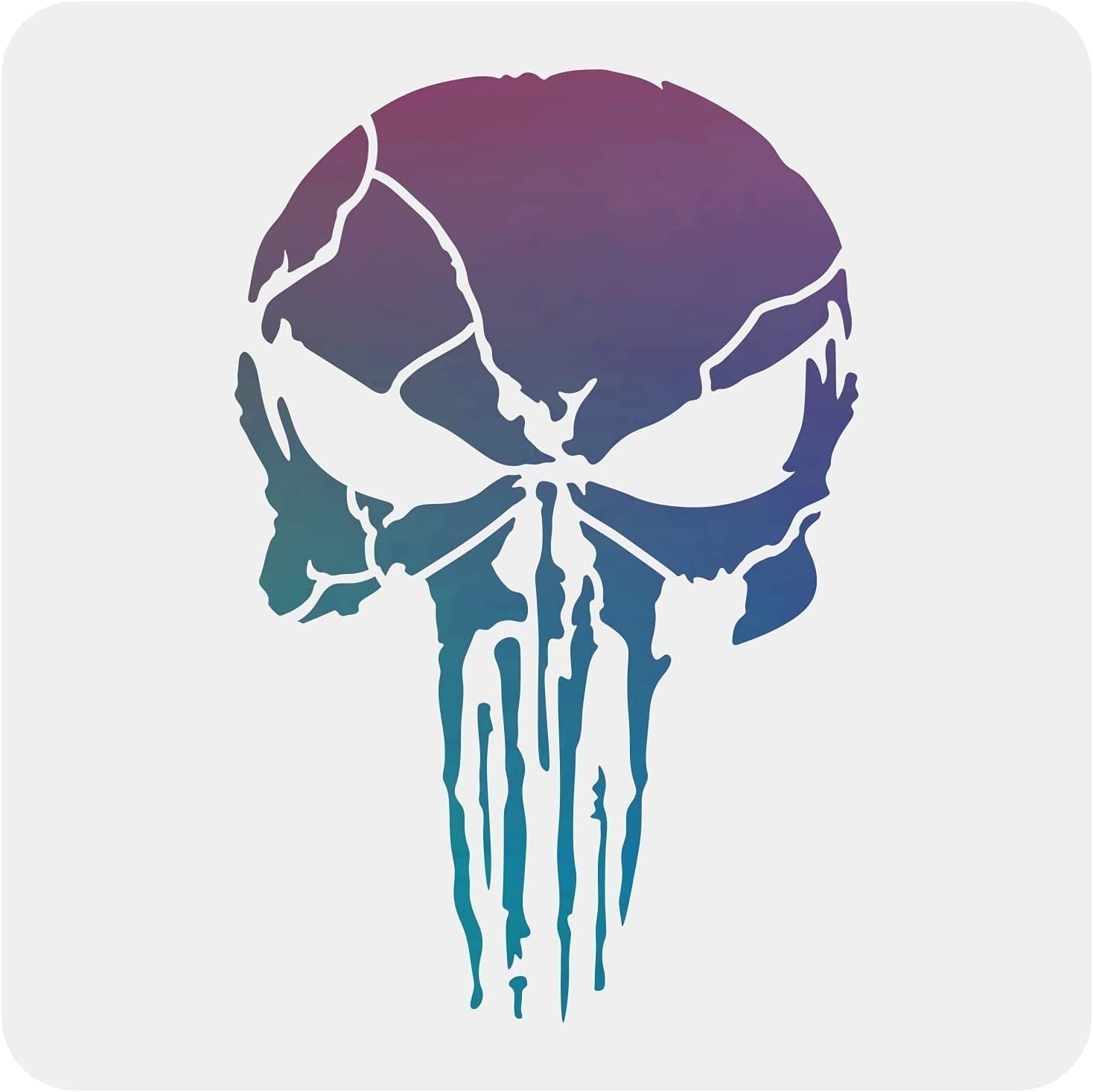 Skull Stencil Square Skull Painting Stencil Template Reusable DIY ...