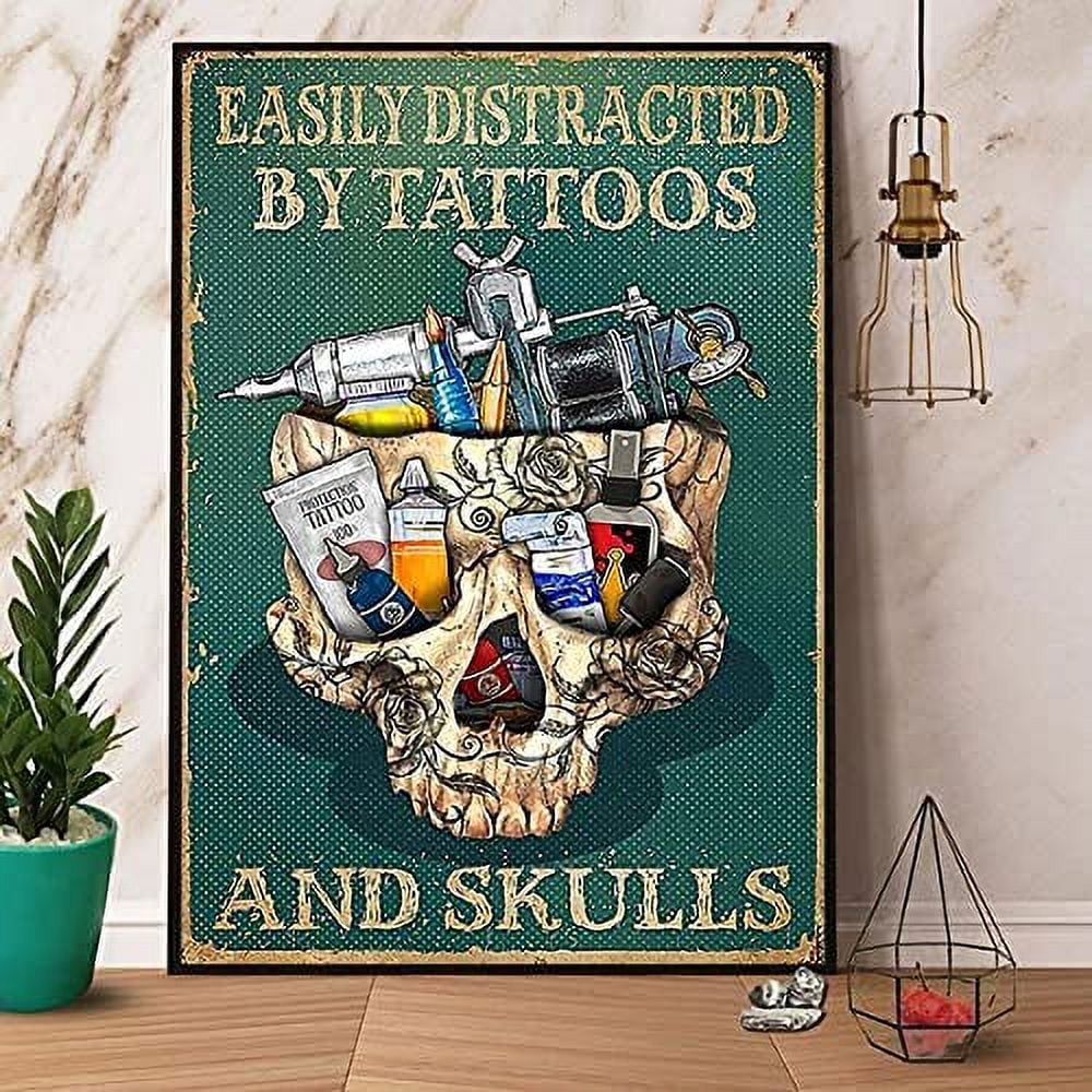 Skull & Tattoo Diamond Painting Kits For Adults,Easily Distracted By ...