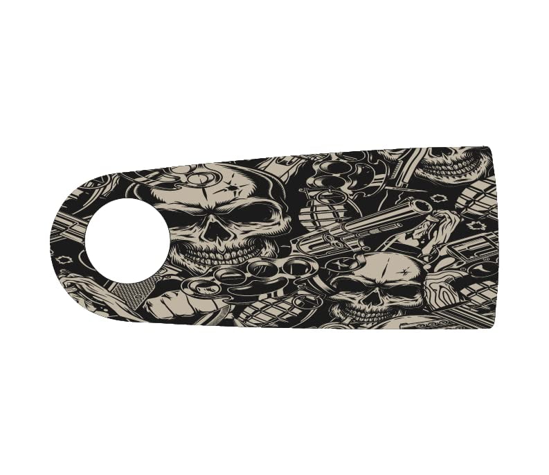 Skull Weapons Air Cleaner Cover Insert by Kustom Cycle Parts. Replaces ...