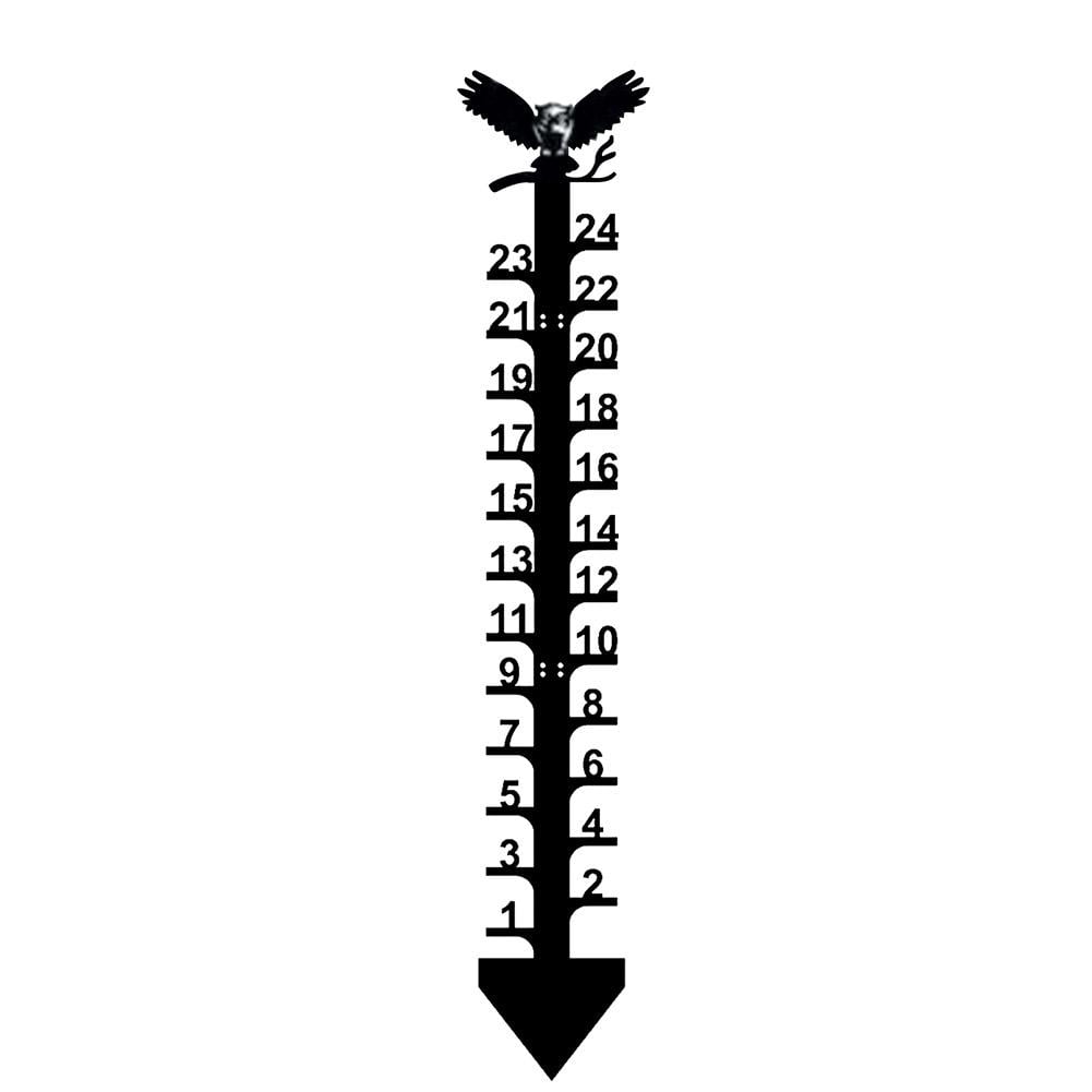 Skull Wings Snowflake Sled Snow Gauge Snow Ruler Snow Pile Snowfall ...
