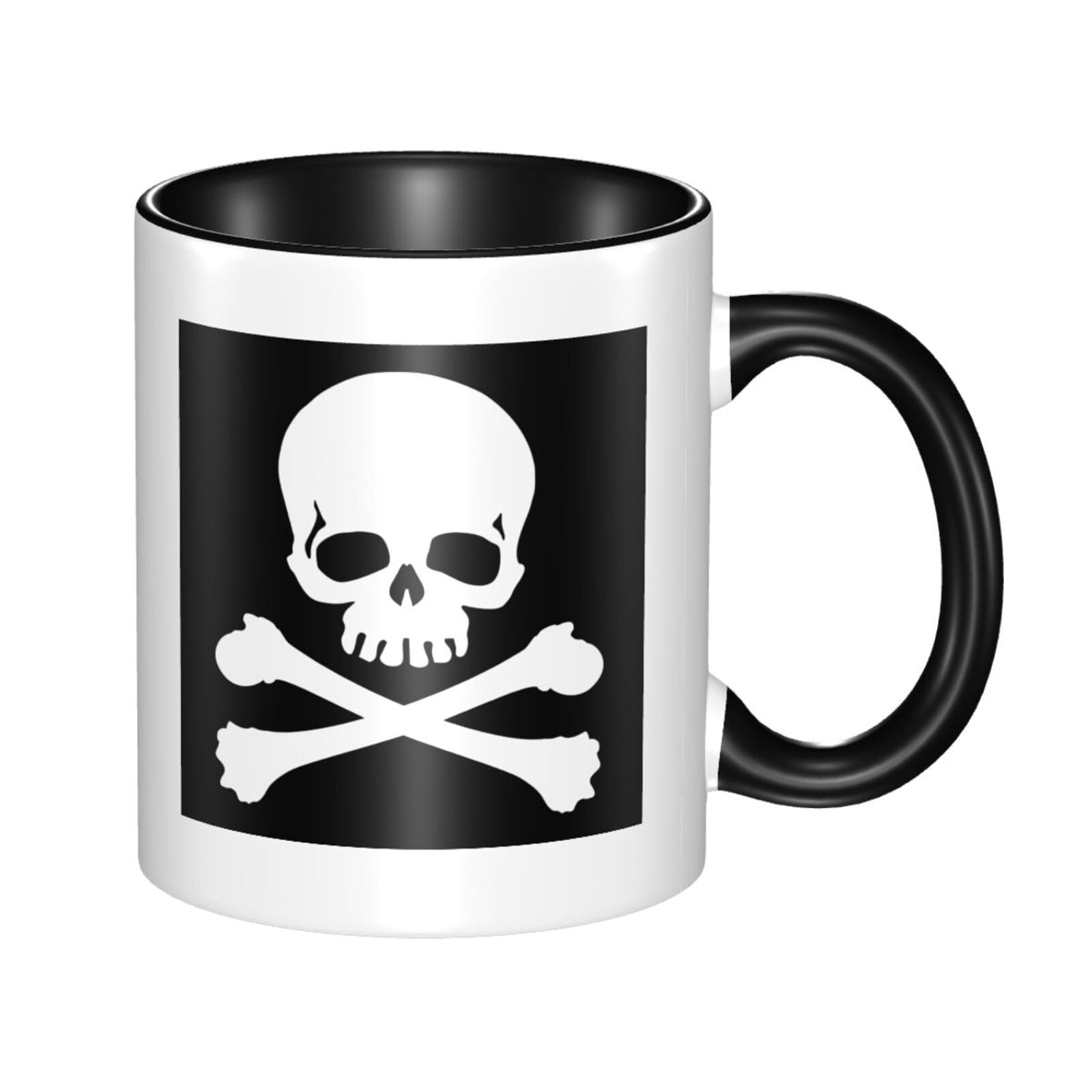 Skull and Crossbones Pirate Ceramic Coffee Mug Classic Drinking Cups ...