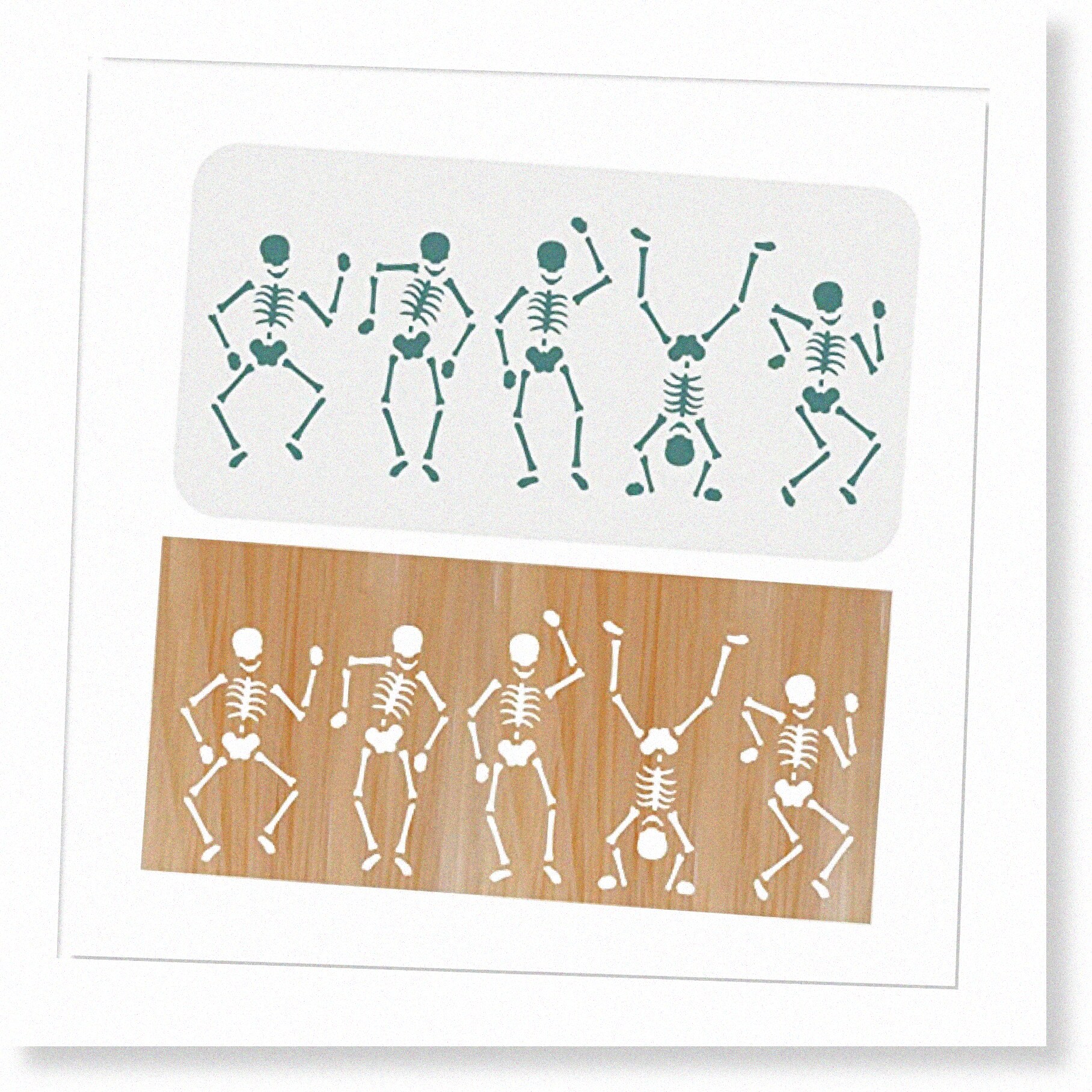 SkullCanvas: Reusable Skeleton Dancer Stencil for Painting, Wall ...