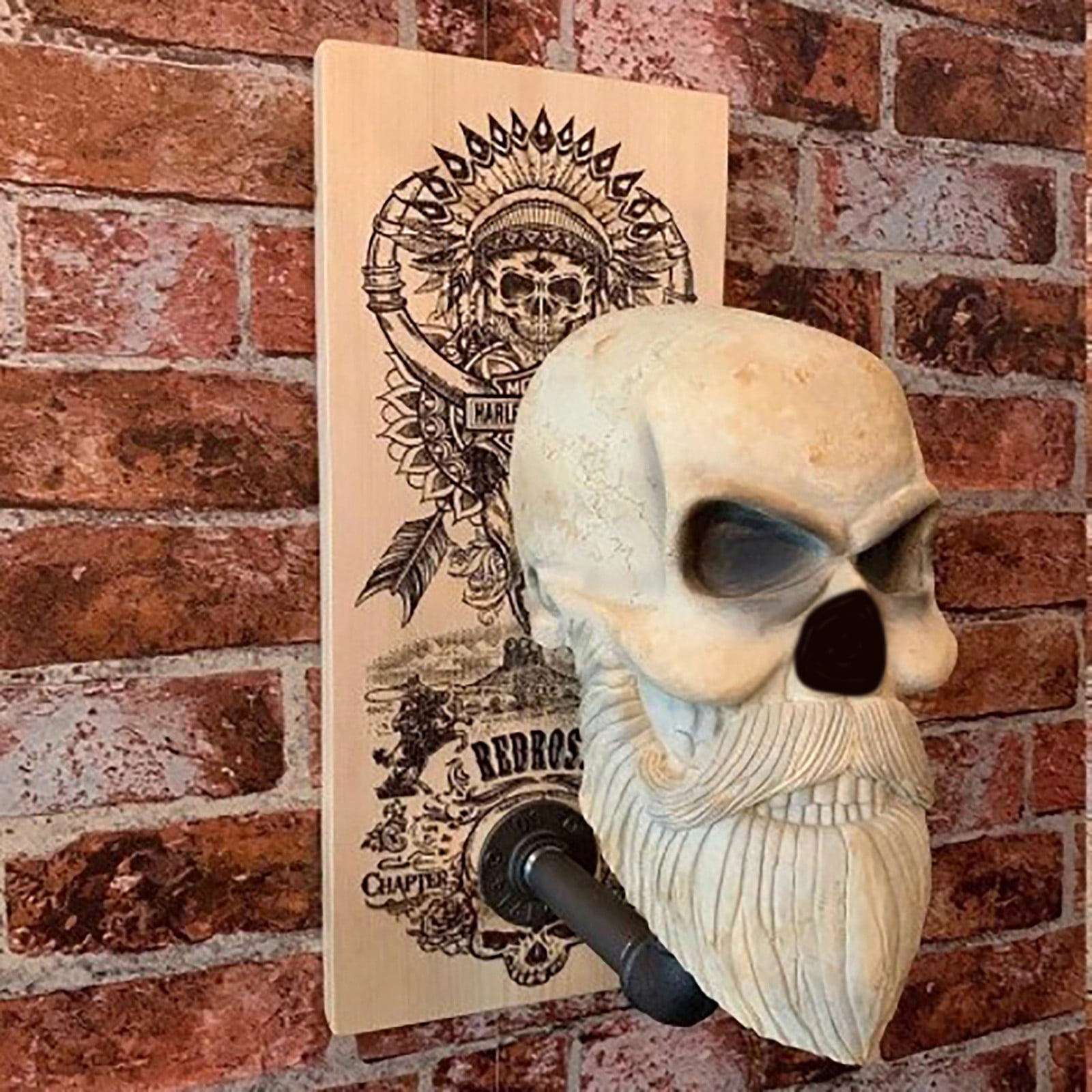 SkullHelmet Holder HelmetHolder Wall Mount Detachable Resin Crafts ...