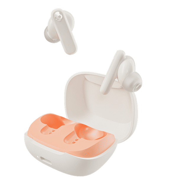 Skullcandy Smokin' Buds XT True Wireless Bluetooth in-Ear Earbuds, Bone ...